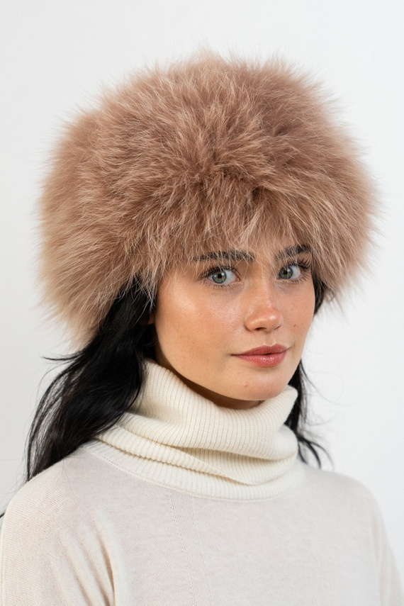 Toczek damski z naturalnego futra lisa - Kod produktu: KDW-166 - Cena ...