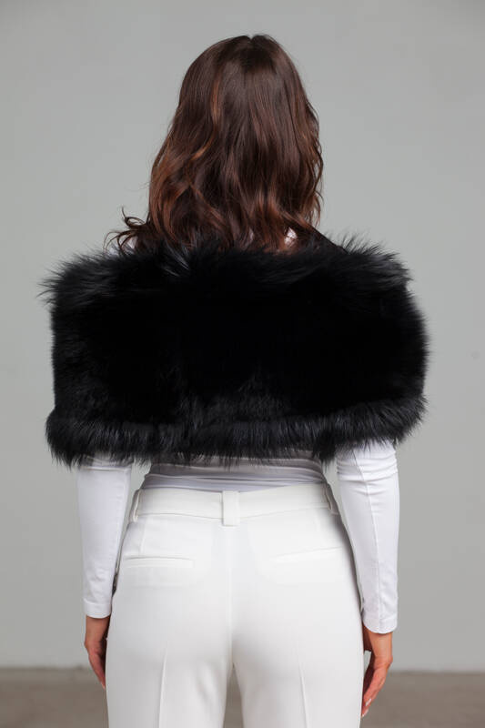 etole do sukni, futrzana etola, czarna etola, etola futrzana, etola czarna