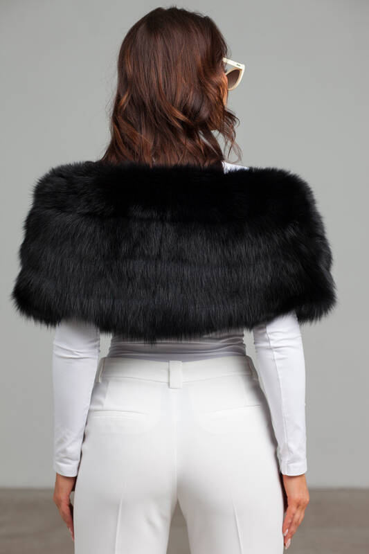 etole do sukni, futrzana etola, czarna etola, etola futrzana, etola czarna