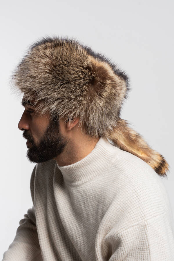 Męski toczek z futra szopa pracza - Kod produktu: KPK-16 - Cena ...