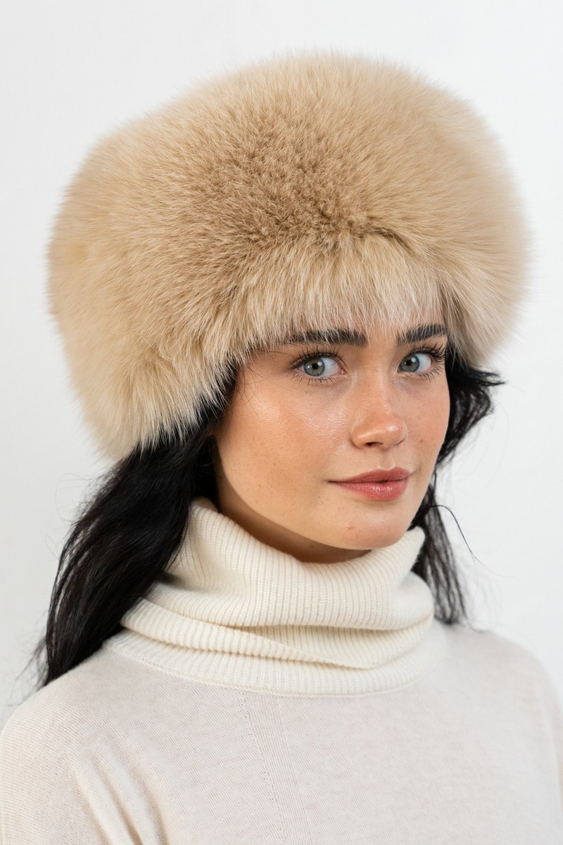 Toczek damski z naturalnego futra lisa - Kod produktu: KDW-163 - Cena ...